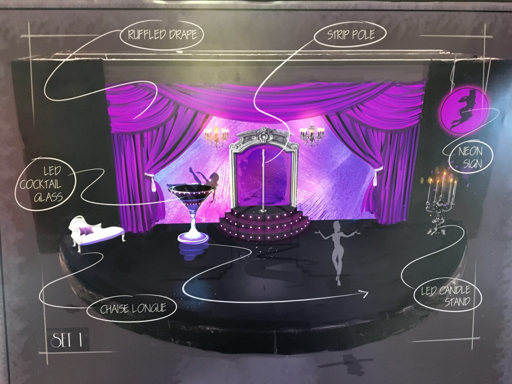 Burlesque set drawing 2 | Peel EntertainmentPeel Entertainment